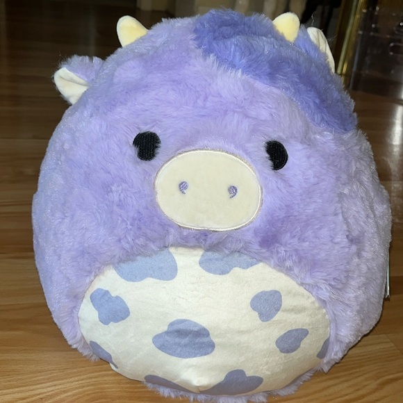 Squishmallows | Toys | Squishmallows Bubba The Purple Cow Fuzzamallows ...
